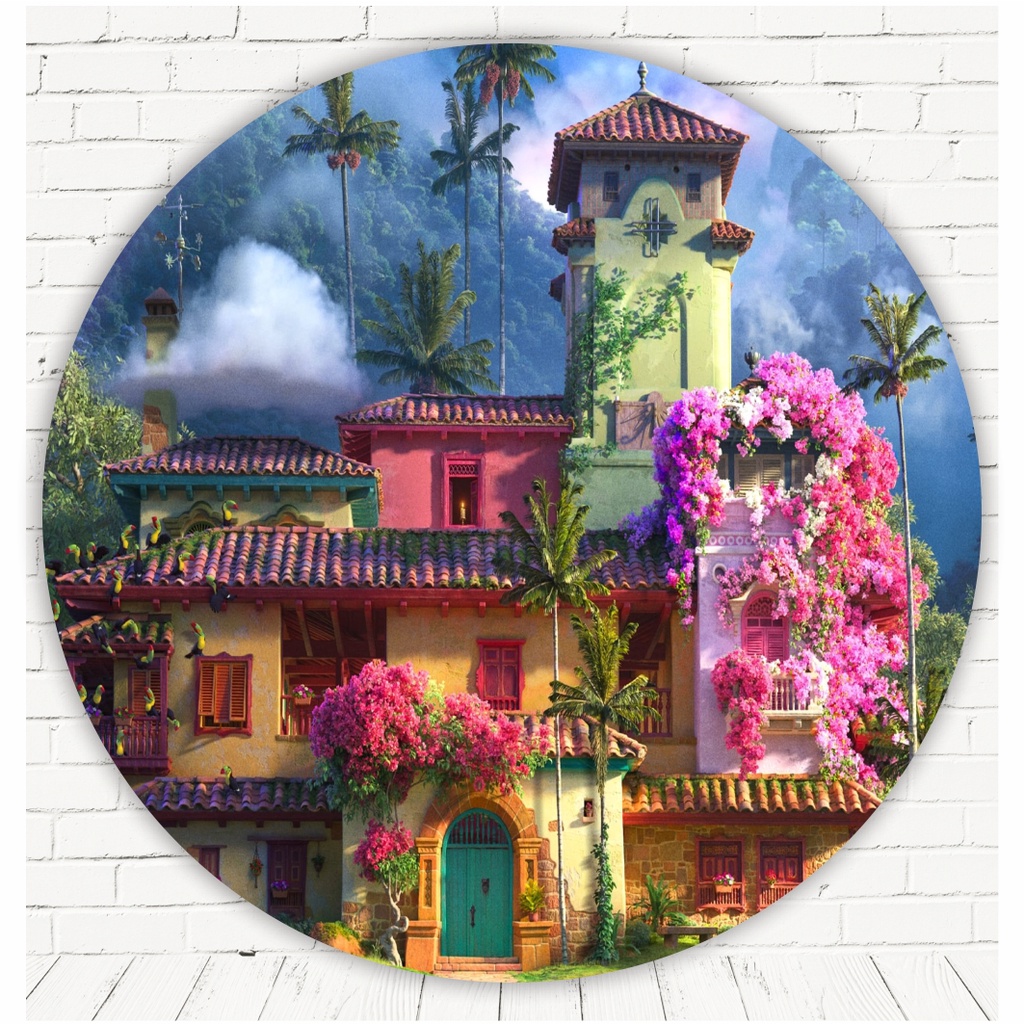Painel Redondo Sublimado 3d C/elástico Encanto Casita 1,50m | Shopee Brasil