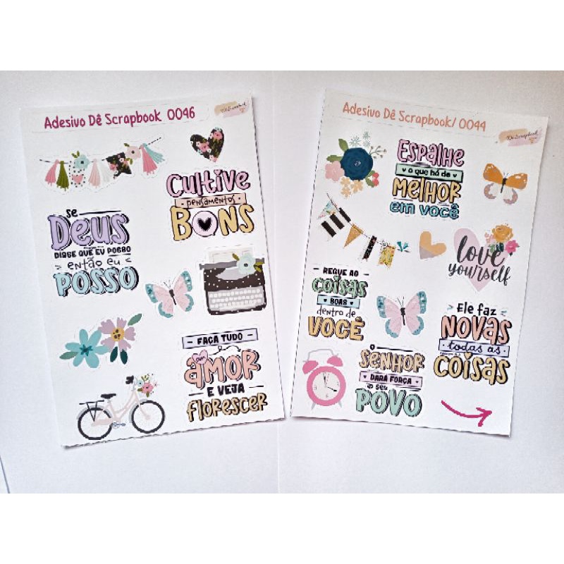 kit de adesivos transparente devocional, para caderno, agendas, bíblia ...