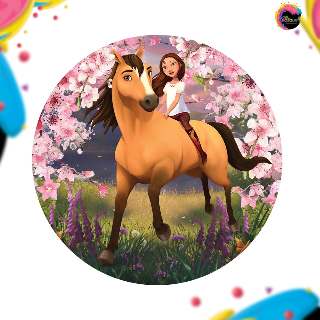 Painel Redondo Sublimado em Tecido Tema Spirit | Shopee Brasil