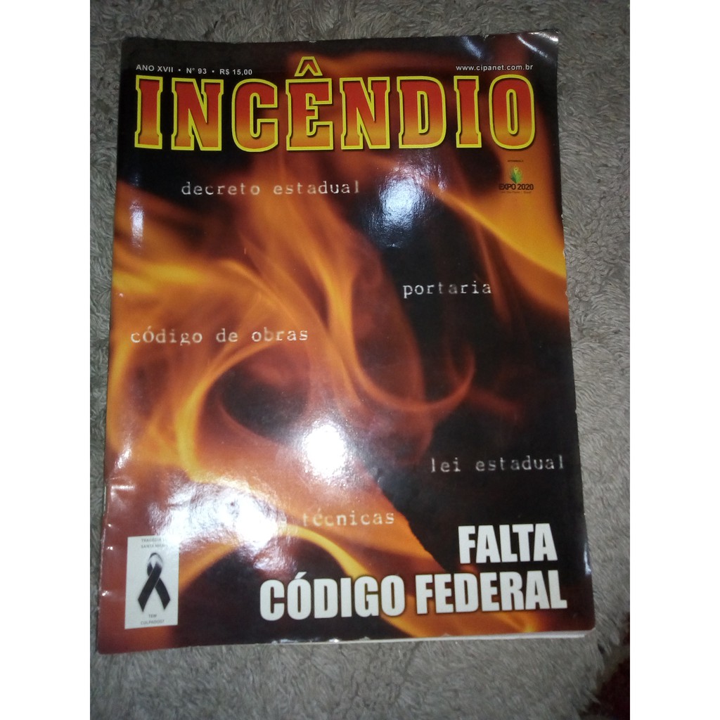 Revista incêndio - Falta código federal (usado) | Shopee Brasil