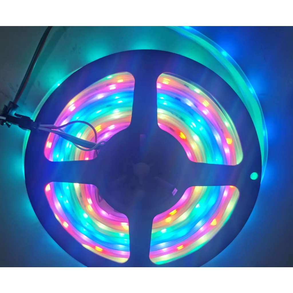 kit 20 rolos Fita Led Digital 2811 Rgb C/ Controle 358 Efeitos Ip67 5m ...