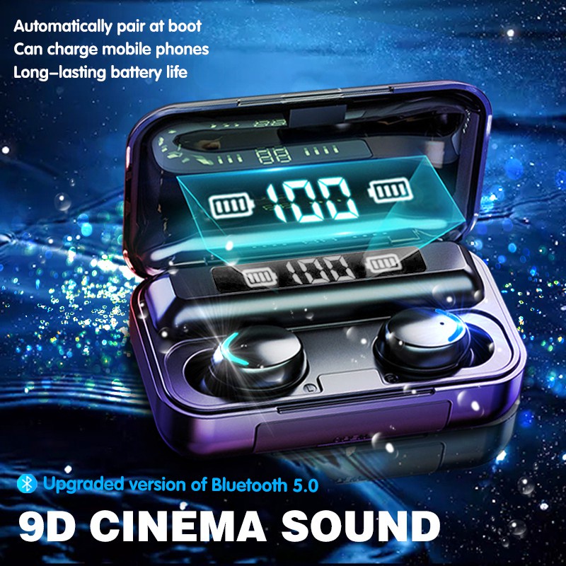 Fone De Ouvido Sem Fio F9-5 Display Led Toque Tws 5.0 Fone Bluetooth Chamada HD Fone Sem Fio ...