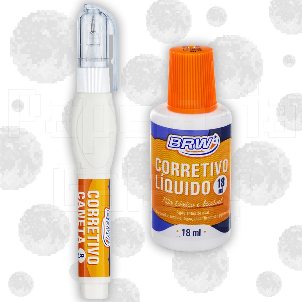 Corretivo Liquido Caneta BRW | Shopee Brasil