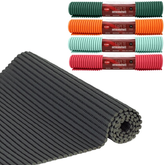 Tapete De Pvc Retangular Antiderrapante Colors 65x40cm | Shopee Brasil