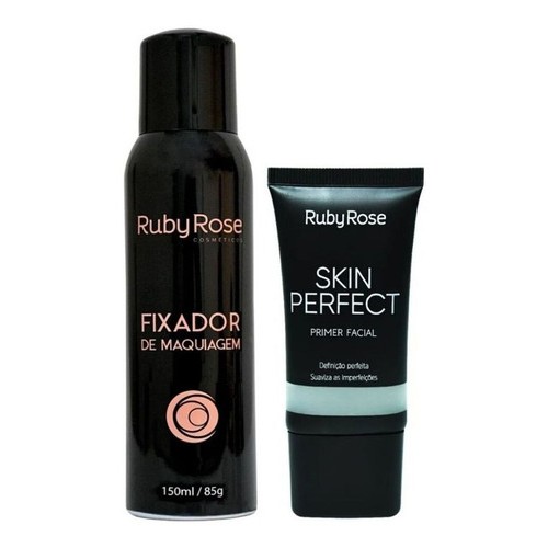 Kit Primer Studio Perfect Ruby Rose + Fixador De Maquiagem Ruby Rose | Shopee Brasil