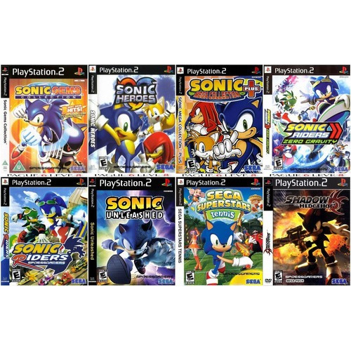 Sonic Ps2 Coleção (8 Dvds) Patch - Leve 8 Pague 6 Compre | Shopee Brasil
