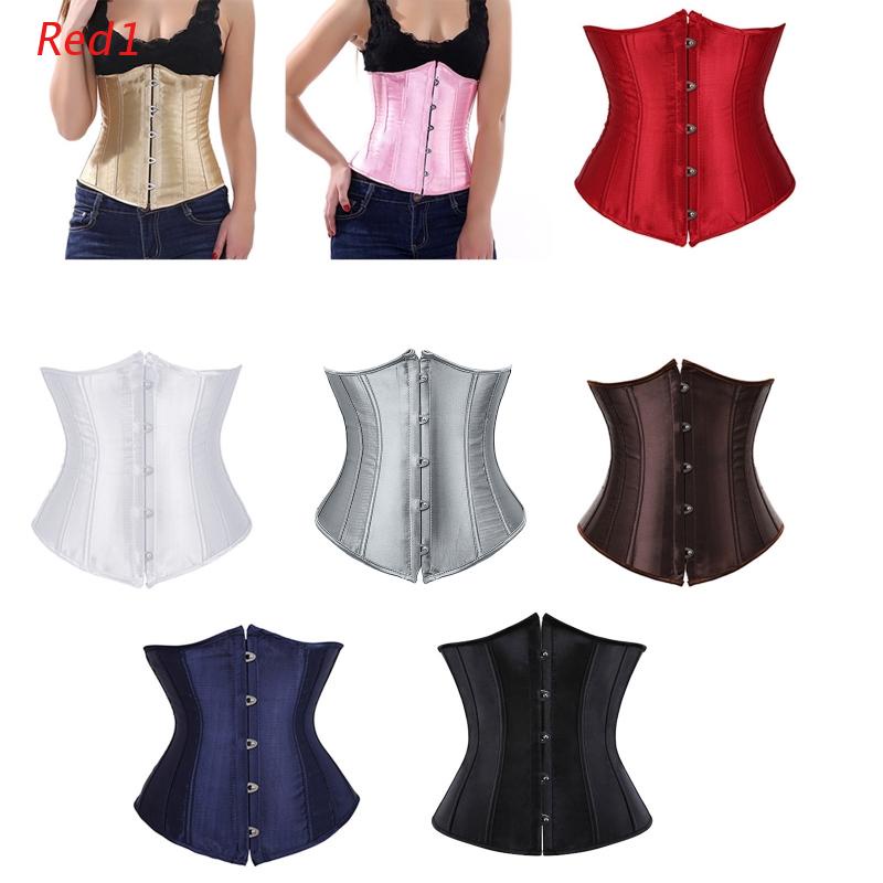 Red1 Sem Encosto Bustier Corset Overbust Longline Shapewear Sexy Gótico ...