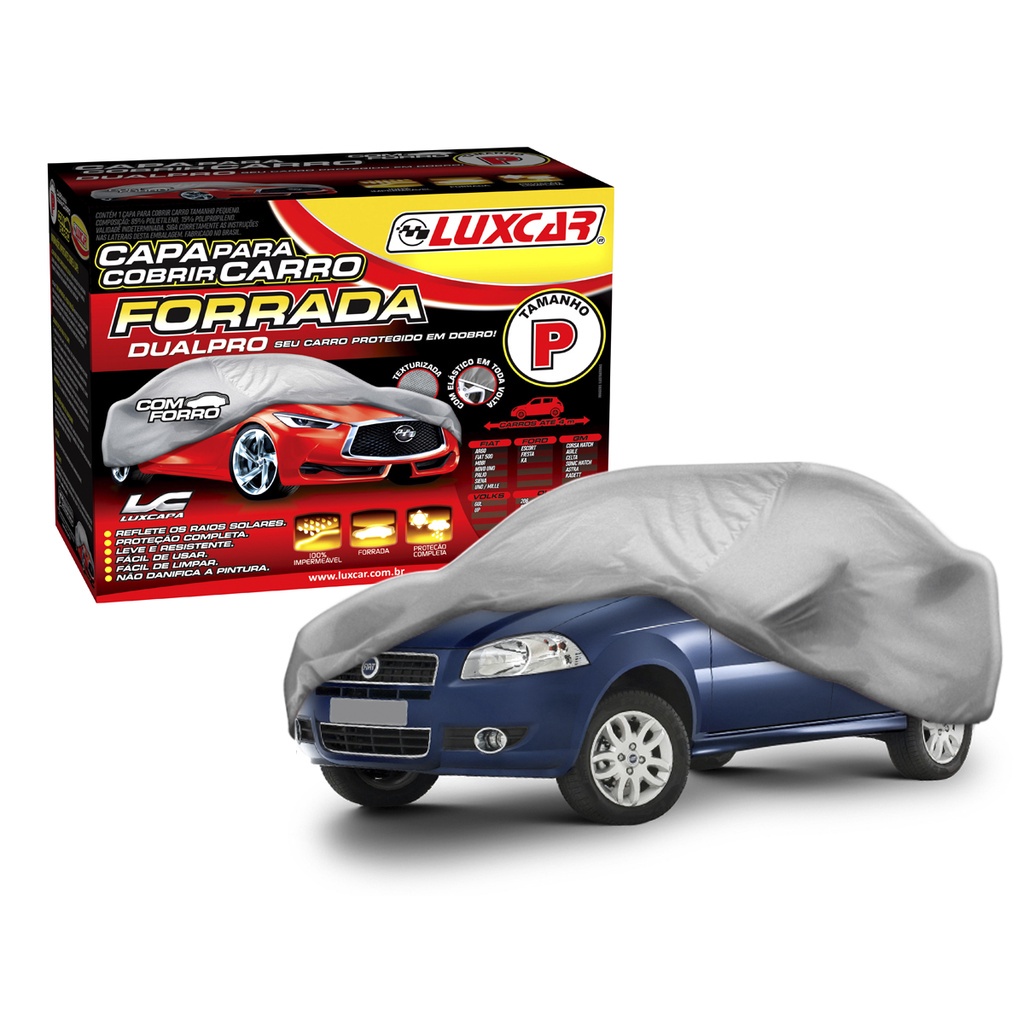 Capa Para Cobrir Carro Forrada Impermeável Luxcar Tamanho P | Shopee Brasil