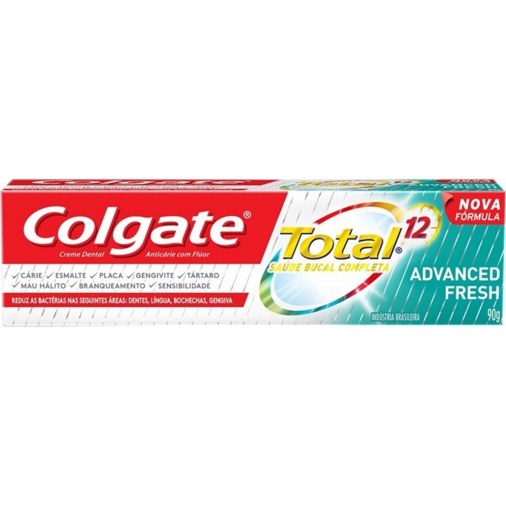 Pasta De Dentes Colgate Total 12 Advanced Fresh Em Creme 90g | Shopee ...