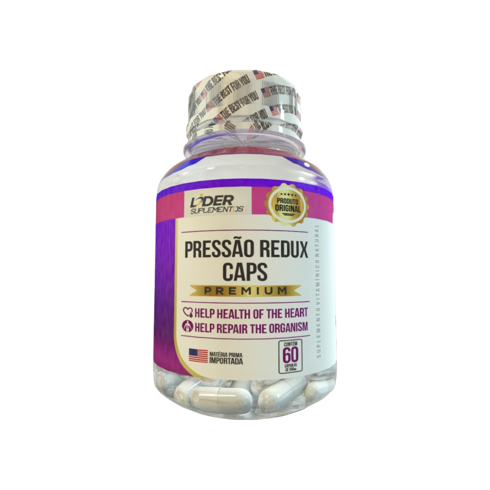 Pressão Redux Caps - 60 cápsulas 500mg | Shopee Brasil