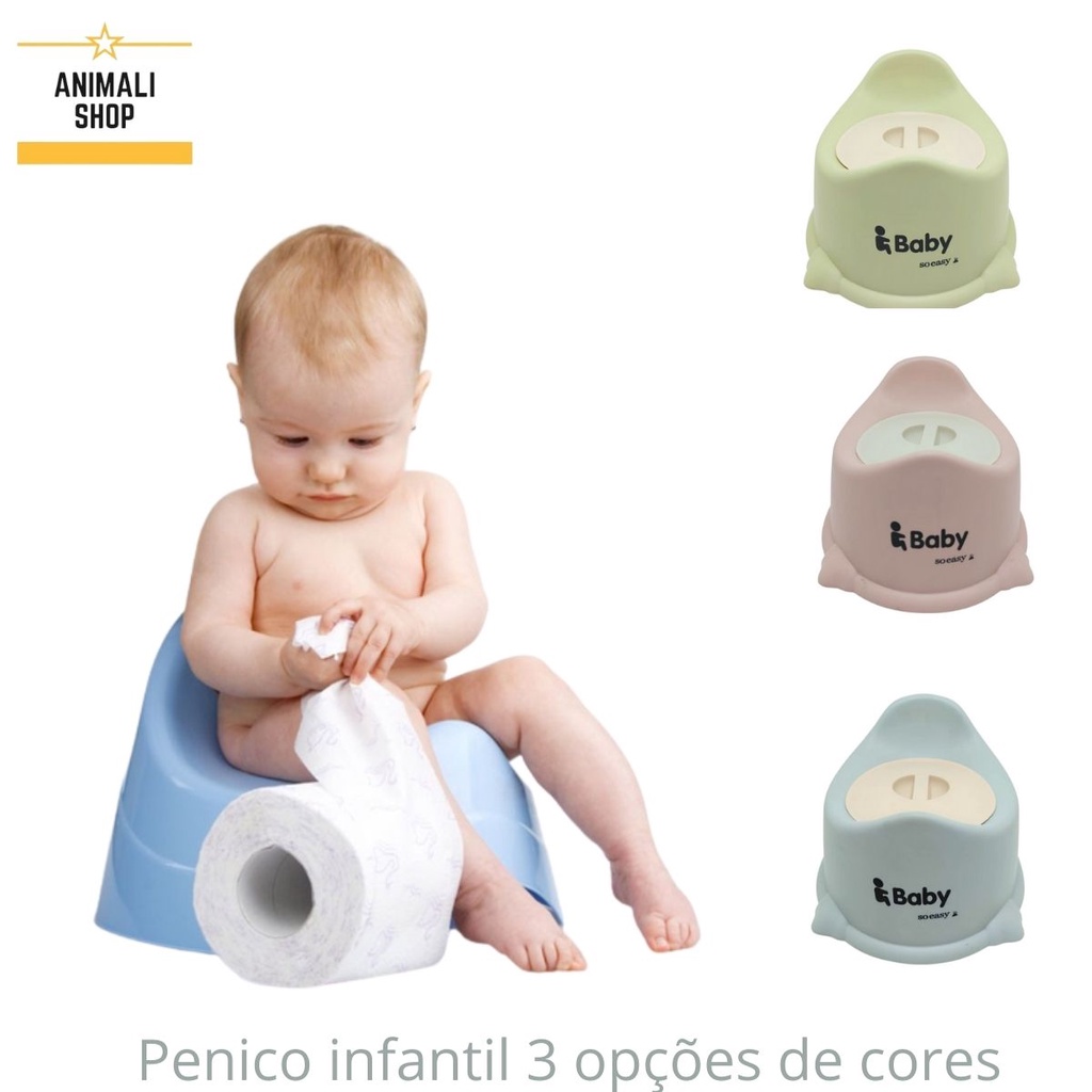 Troninho Penico Tradicional Infantil menina ou menino com Tampa ...