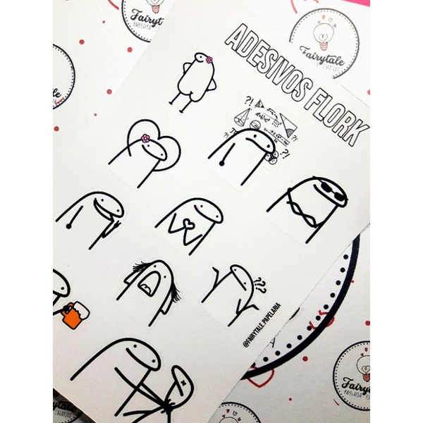 Cartela adesiva florks | Shopee Brasil