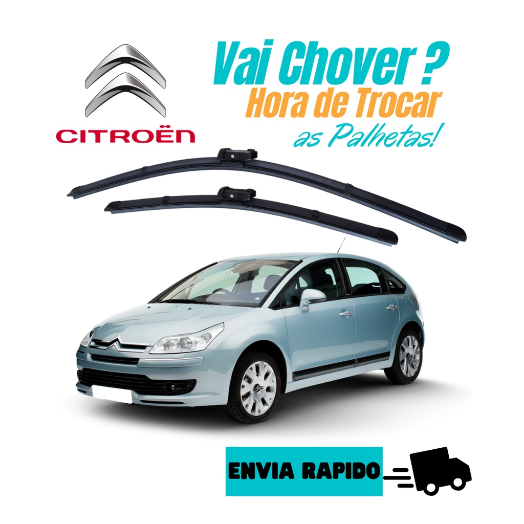 Par Palheta Citroen C4 Hatch 09 C4 Pallas 05 Limpador Parabrisa ...