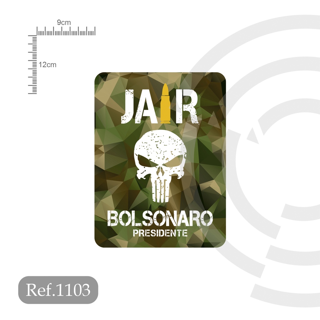 Adesivo para Carro - Jair Bolsonaro Presidente - 9x12cm | Shopee Brasil