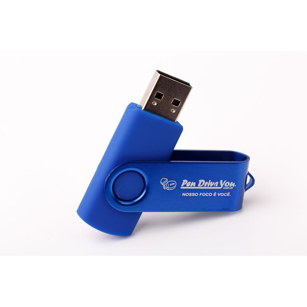 PEN DRIVE AZUL 16GB 2.0 PERSONALIZADO | Shopee Brasil