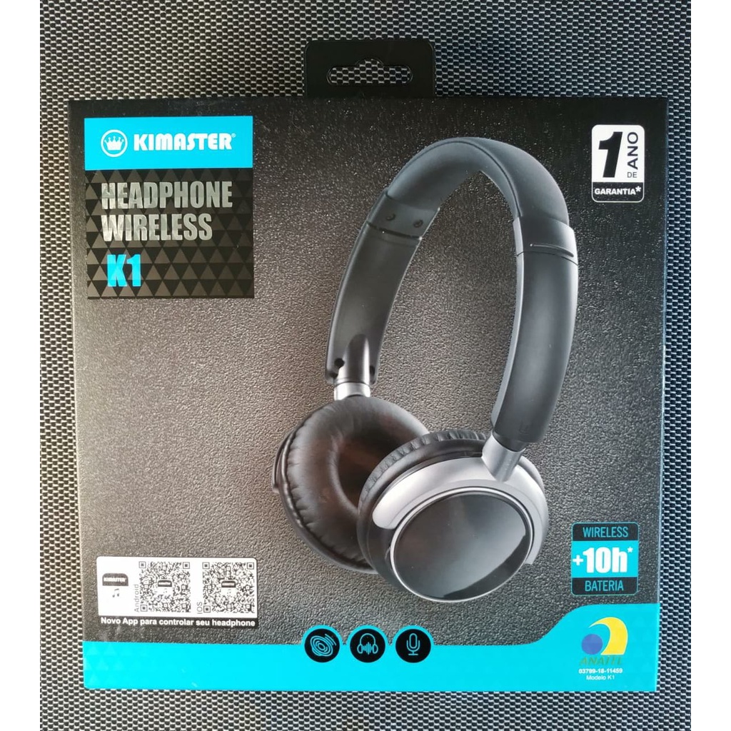 Fone de ouvido Headphone Wireless Bluetooth KIMASTER K1 | Shopee Brasil