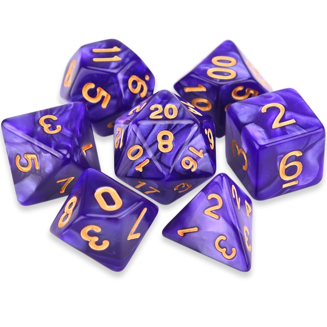 Kit 7 Dados Rpg de mesa Dnd D&d Tormenta20 Dungeons And Dragons 20 ...