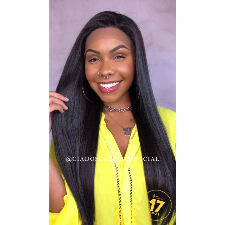 Lace Front Fibra Premium Gogo Girl GL 100 Castanha | Shopee Brasil