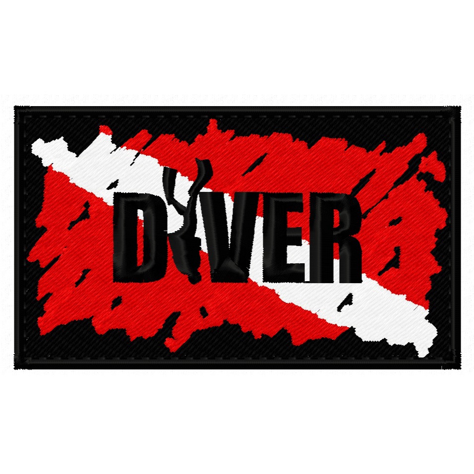 Patch Bordado MERGULHADOR - DIVER_90X53 | Shopee Brasil