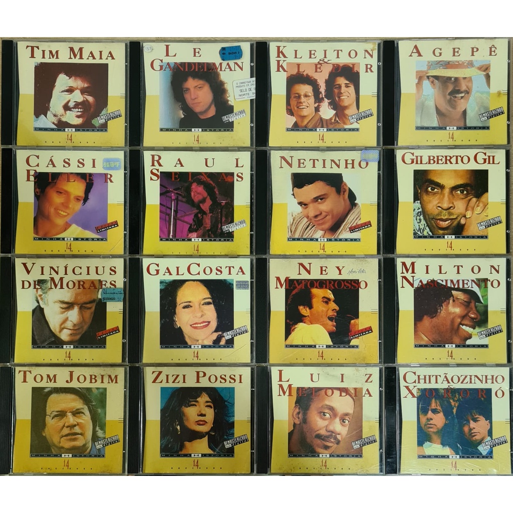 CD Coletânea Minha História - Marina Ney Agepê Milton Caetano Tom Gil ...