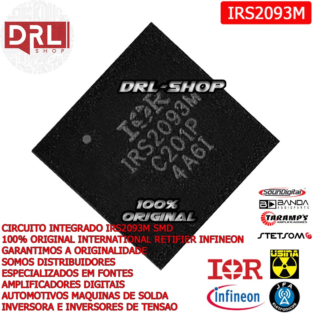 Kit 8 Ci Irs2093m SMD IRS2093 100% Original Linha DS Taramps | Shopee ...