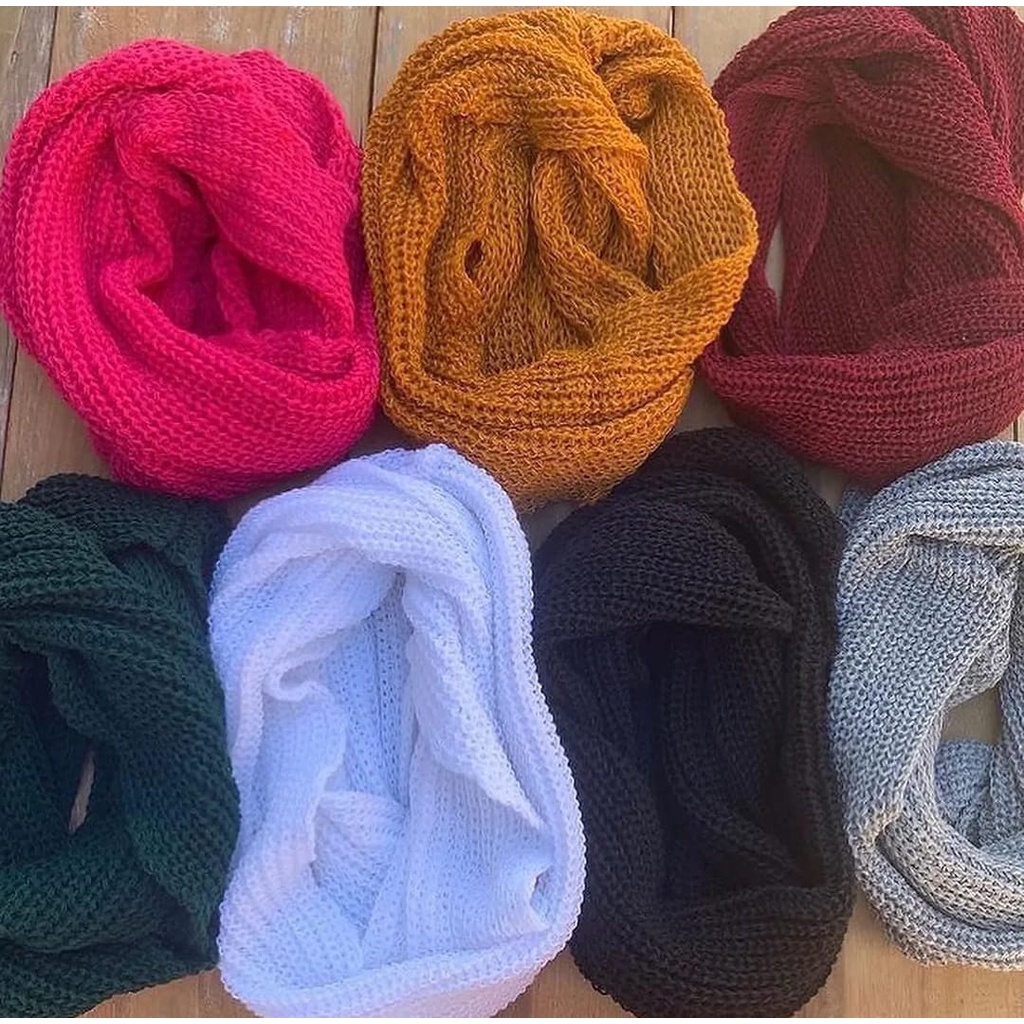 Gola Cachecol Feminina Cachecol Maxi Gola Caramelo Duas Voltas | Shopee ...