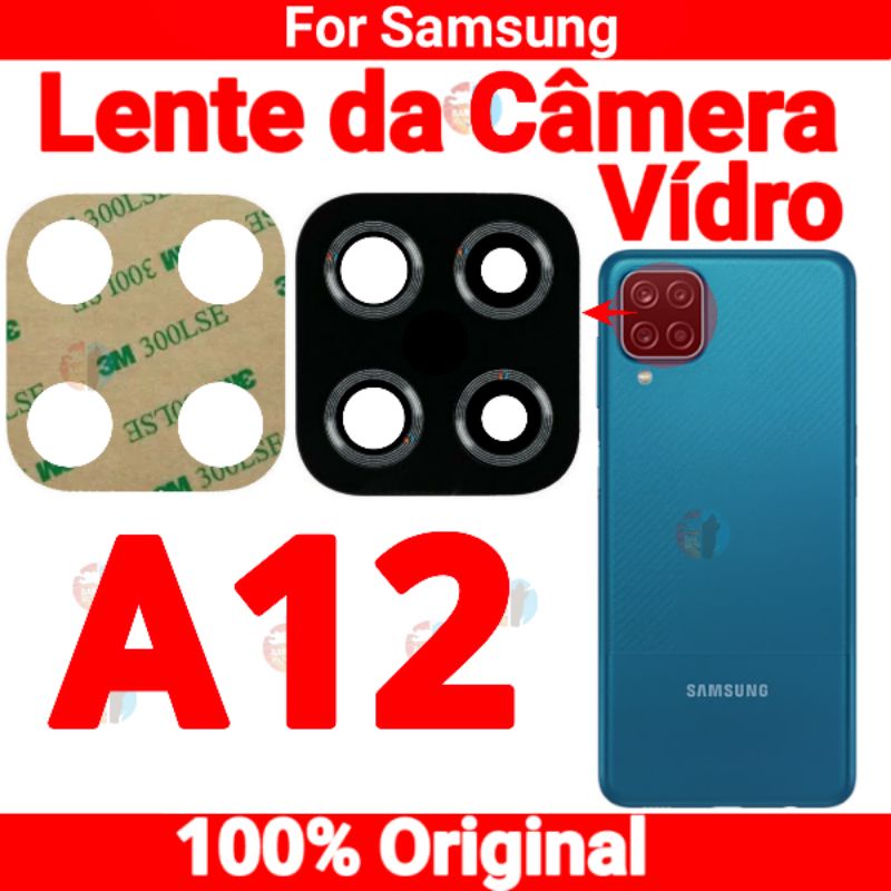 Vidro da Camera A12 Lente da Câmera Traseira Vidrinho Traseiro Original | Shopee Brasil