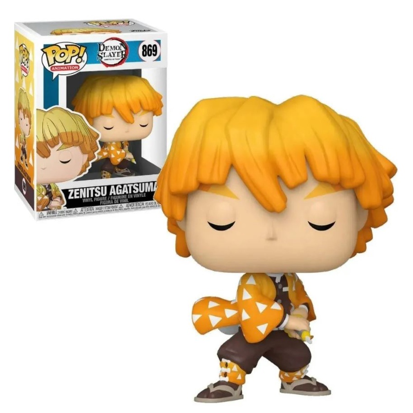 Funko Pop Demon Slayer Zenitsu Agatsuma 869 | Shopee Brasil