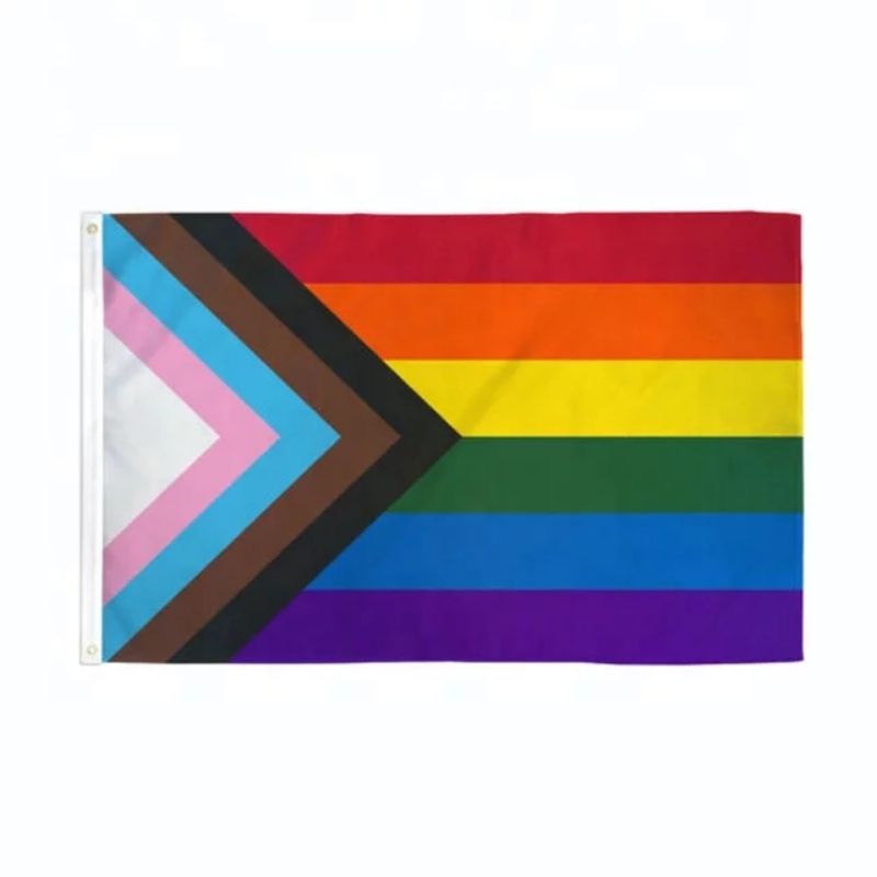 bandeira inclusiva orgulho LGBT 150x90cm progressista transexual black ...