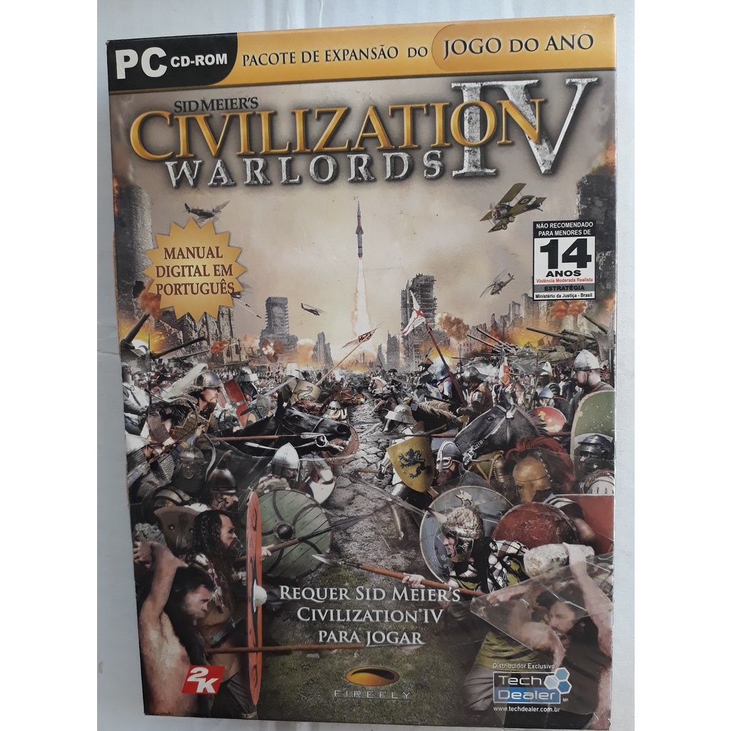 Pc Game Civilization IV Warlords - Pacote de Expansão - Original ...