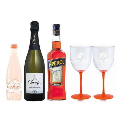 Combo Aperol Spritz + 2 Taças De Brinde | Shopee Brasil