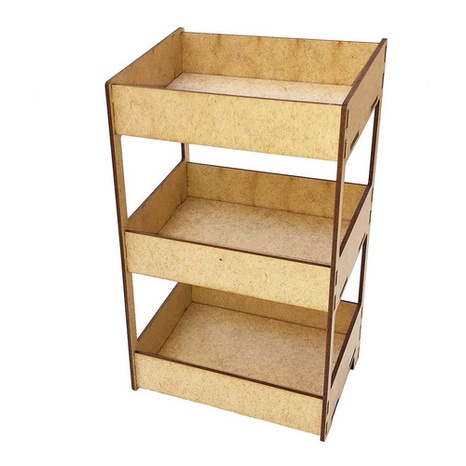 Kit 2 Expositores Display Em mdf Expositor 3 Andares Doce Barrinha ...