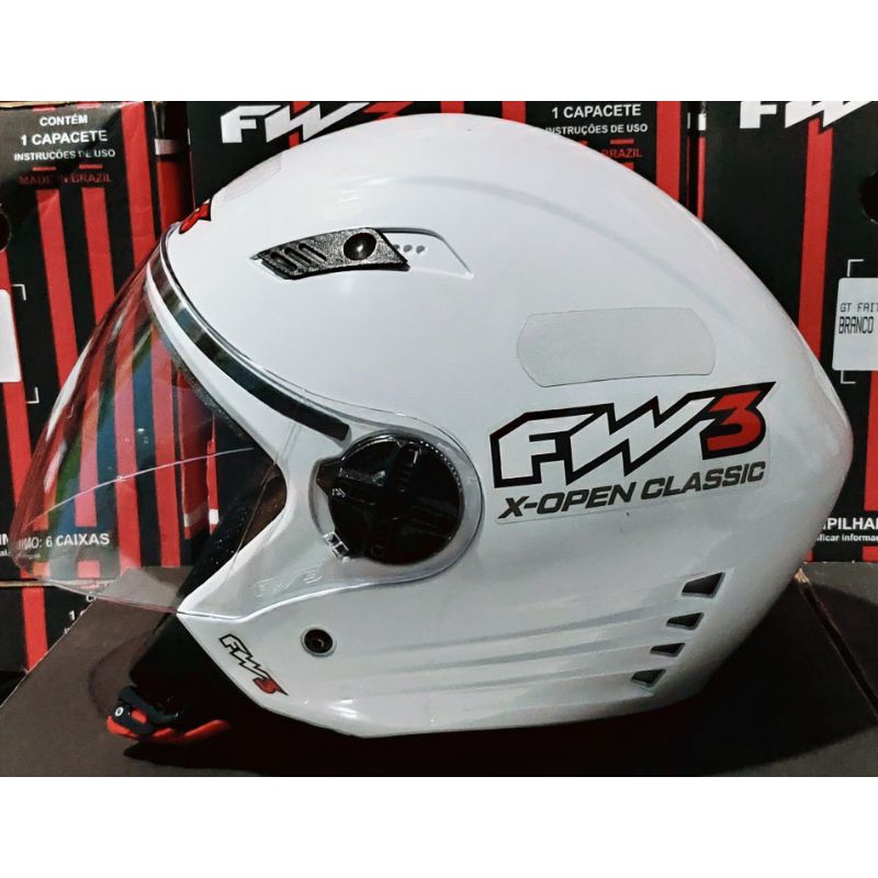 Capacete Fw3 X-OPEN CLASSIC | Shopee Brasil