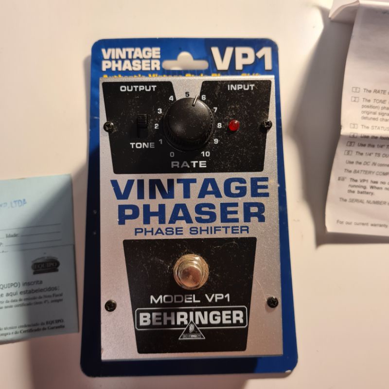 Pedal de guitarra Behringer Vintage Phaser VP1 (estilo EHX Small Stone ...