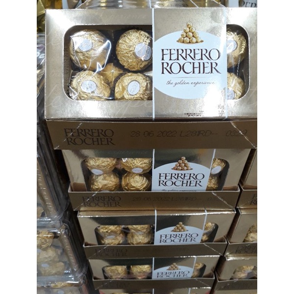 Bombom Ferrero Rocher c/ 8 unidades | Shopee Brasil