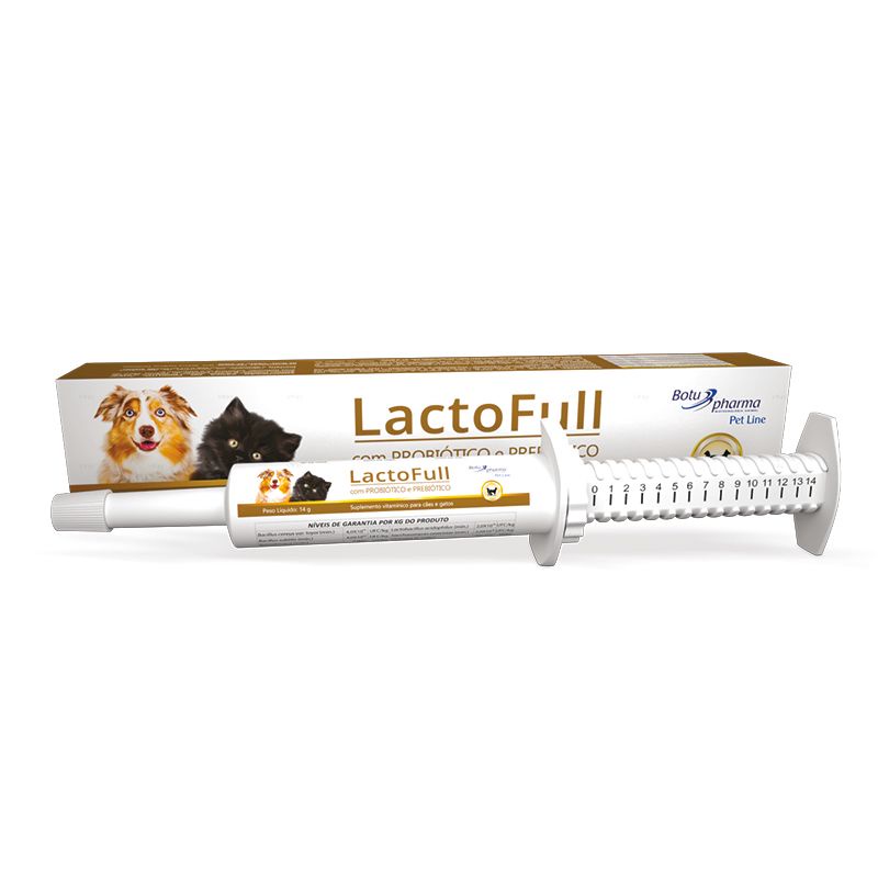 Probiótico Cães e Gatos Lactofull - 14g | Shopee Brasil