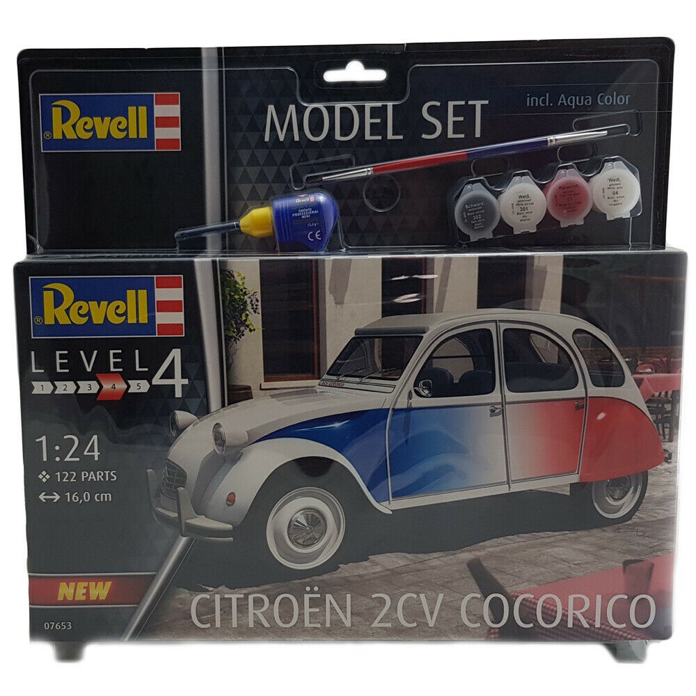Revell 67653 Citroën 2 CV Cocorico 1:24 Model-Set | Shopee Brasil