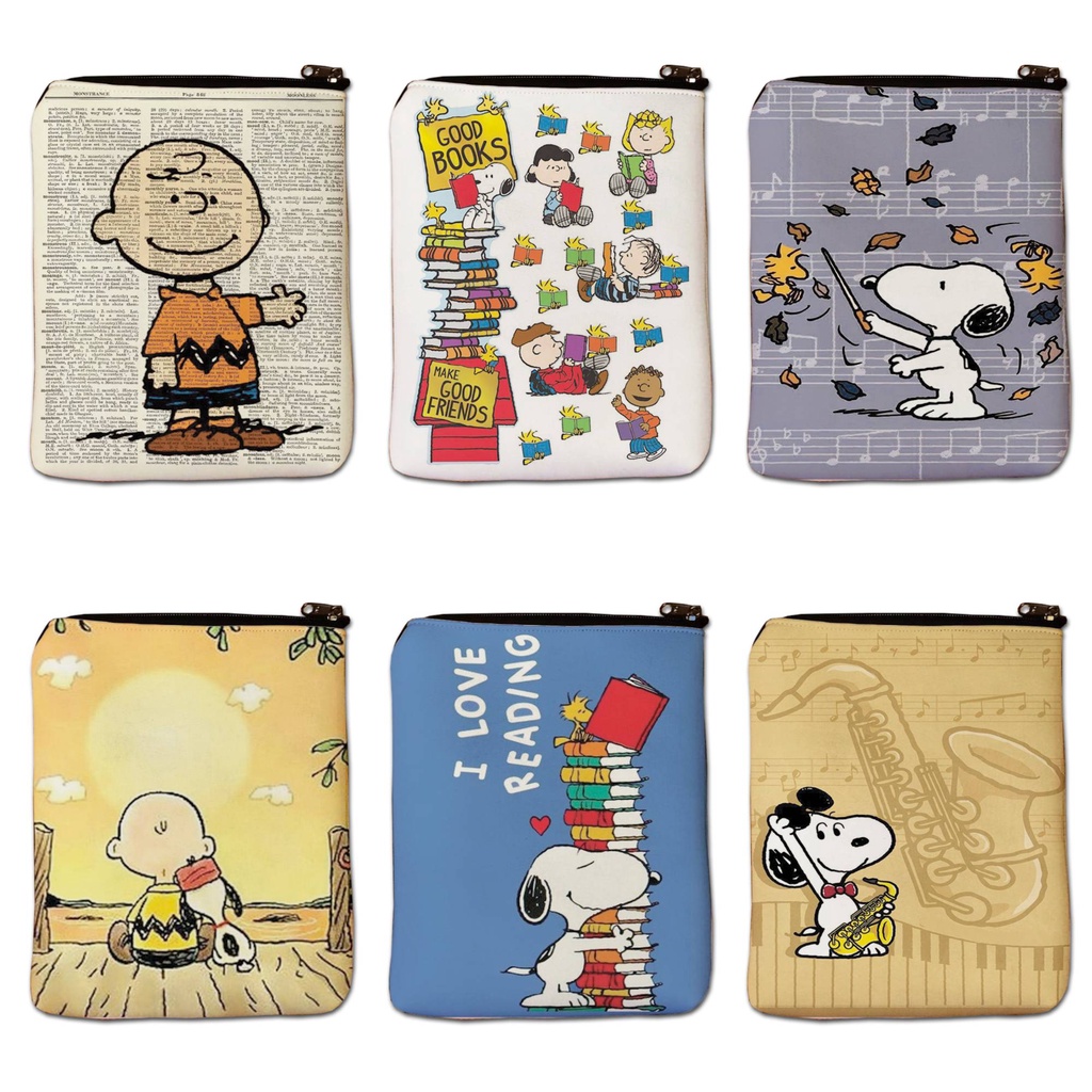 Book Sleeve Porta Livros em Neoprene Linha Snoopy e Charlie Brown 001 ...