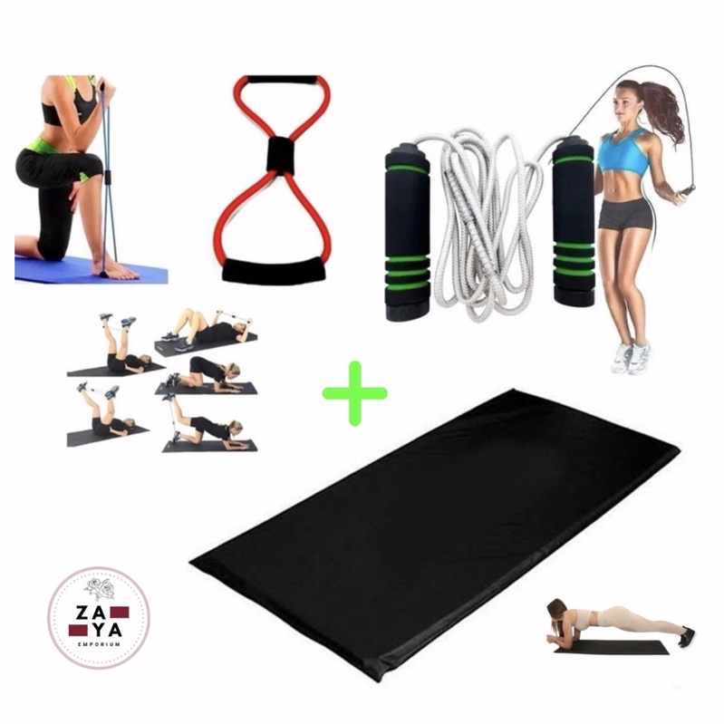 kit Academia E Exercícios em casa Fitness Produtos completos Corda ...