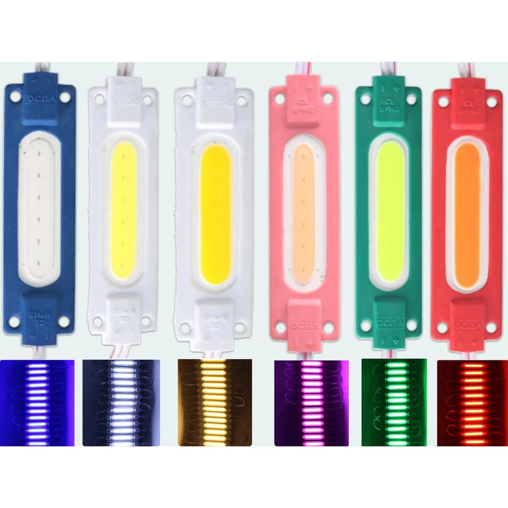 Pacote Com 02/04/06 Módulo Led Cob 12V IP65 Prova Da Agua Modulo ...