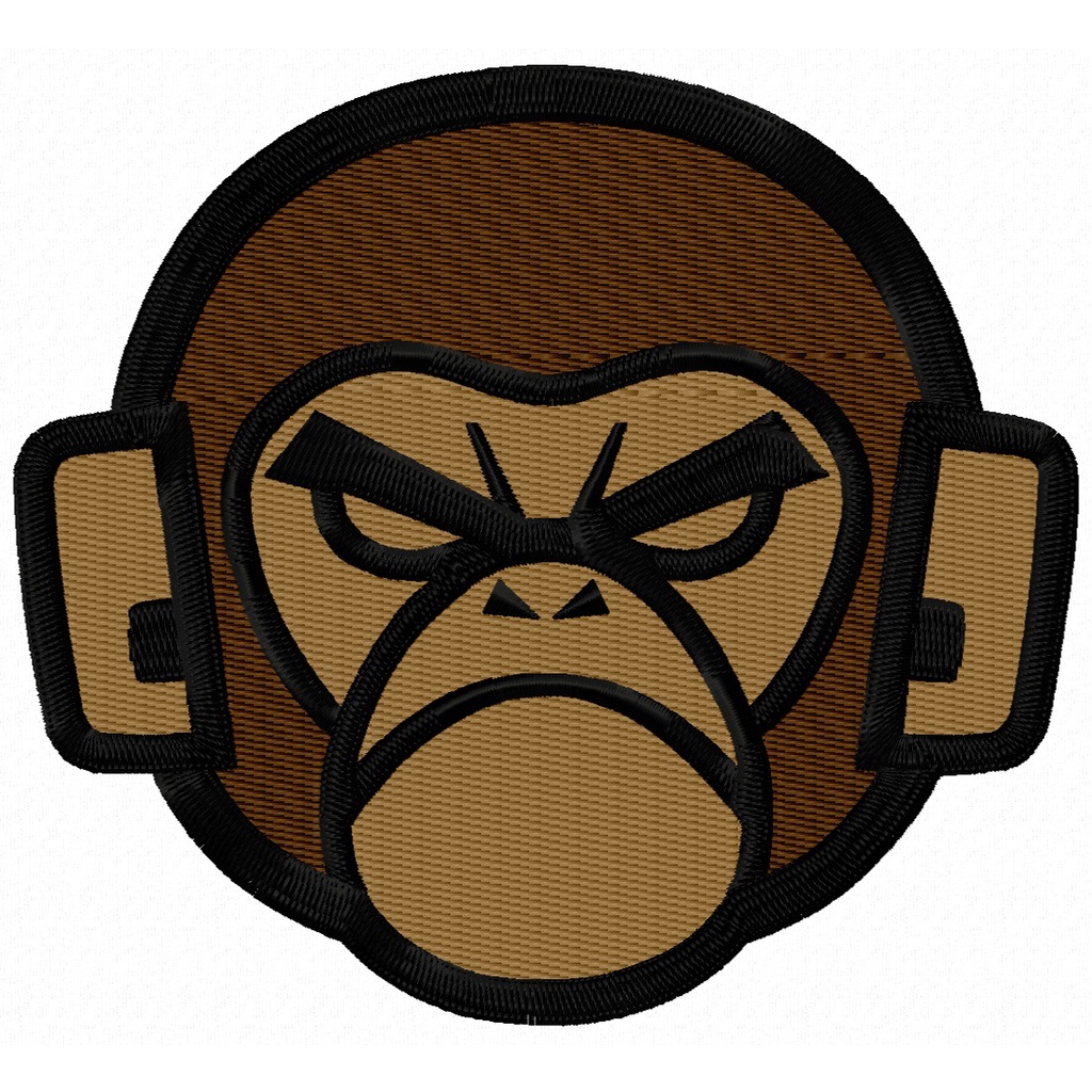 Patch Bordado HEAD MONKEY_100X90 | Shopee Brasil