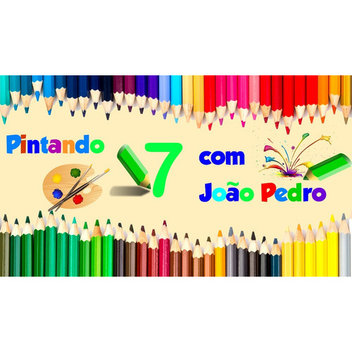 Painel Mega Banner Festa Decorativo Pintando 7 Sete 2x2m | Shopee Brasil