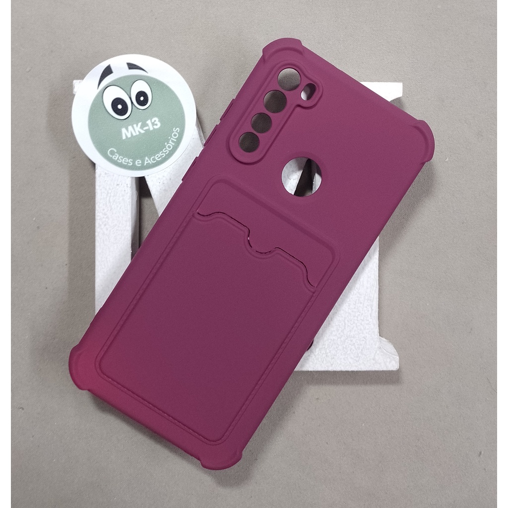 Case capa com porta cartão pra Xiaomi Note 8 | Shopee Brasil