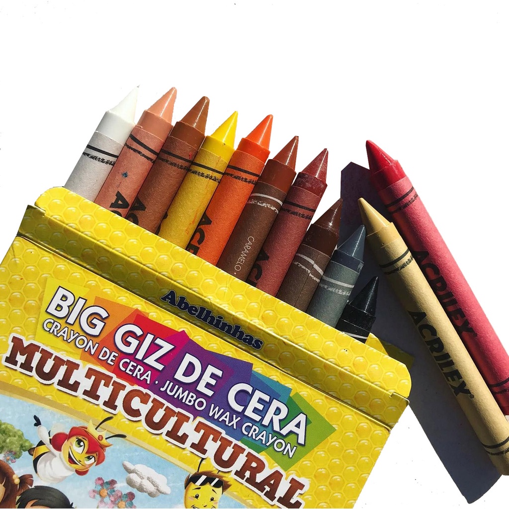 BIG GIZ DE CERA MULTI 12 CORES | Shopee Brasil