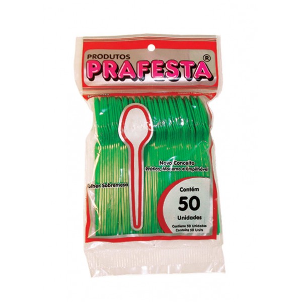 Colher De Plástico Descartável Sobremesa -CORES A ESCOLHER | Shopee Brasil