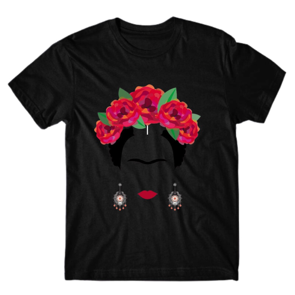 Camiseta Preta - Frida Kahlo - Labianca Alternativa | Shopee Brasil