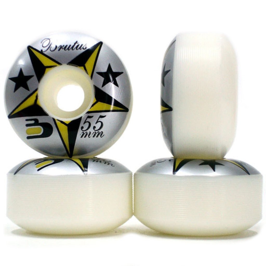 Roda Brutus 55mm Fundida 100a - 4 Rodas Skate Skateboard Wheels ...