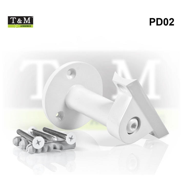 Suporte De Parede T&m P/ Tubo 2 Polegadas P/corrimão Pd02 BRANCO | Shopee Brasil