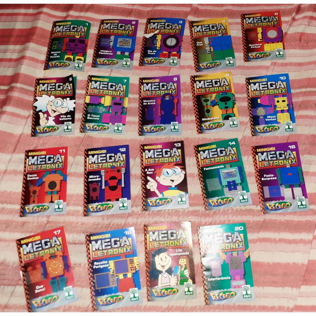 Mega Letronix Recreio Gibis 1 ao 20 Leia a descrição! | Shopee Brasil