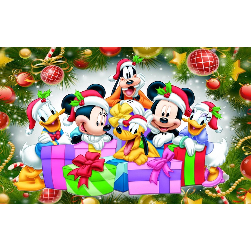 MICKEY DISNEY Natal KIT DISPLAY DE MESA EM MDF + PAINEL EM LONA ...